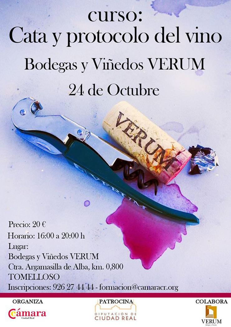 Cata y protocolo del vino en Bodegas Verum - AgroCLM