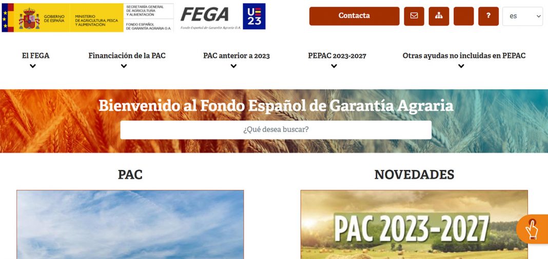 La web del FEGA incorpora contenido relativo a la nueva PAC 2023-2027 ...